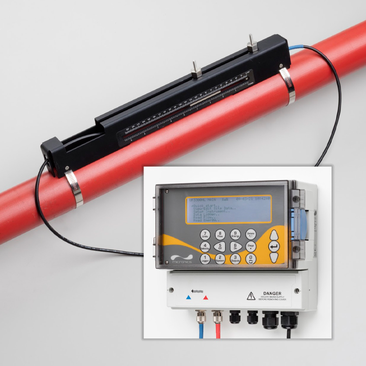 Clamp-on Ultrasonic Flowmeter Wall-mounted Display